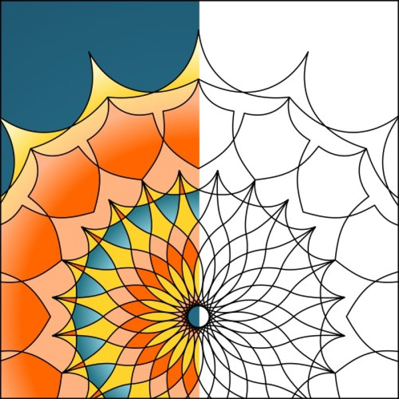 Sunburst Mandala Coloring Sheet