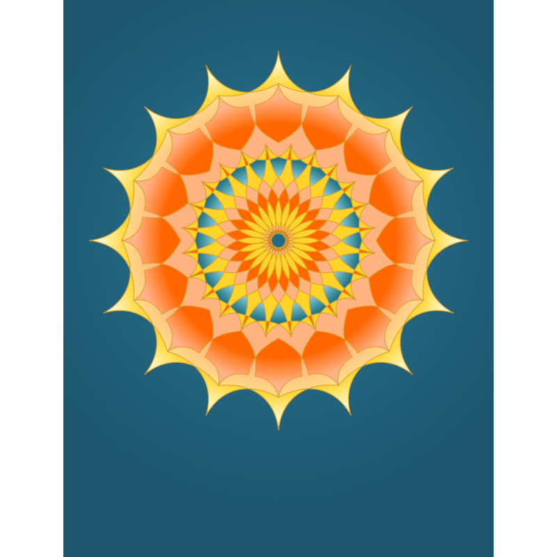 Sunburst Mandala Coloring Sheet